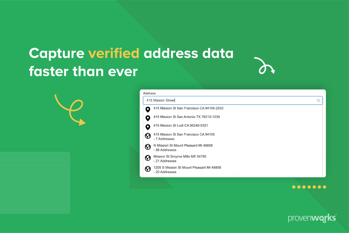 Verify addresses in a Salesforce flow
