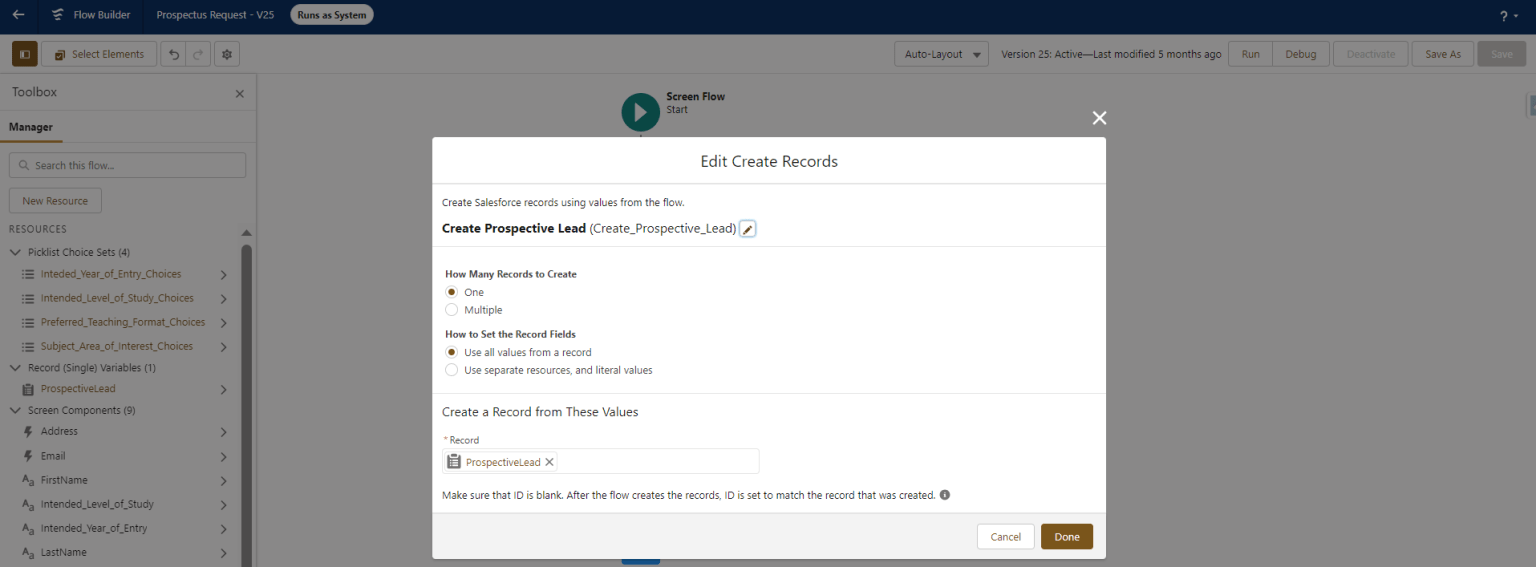 Create a public prospectus request form with address verification using ...